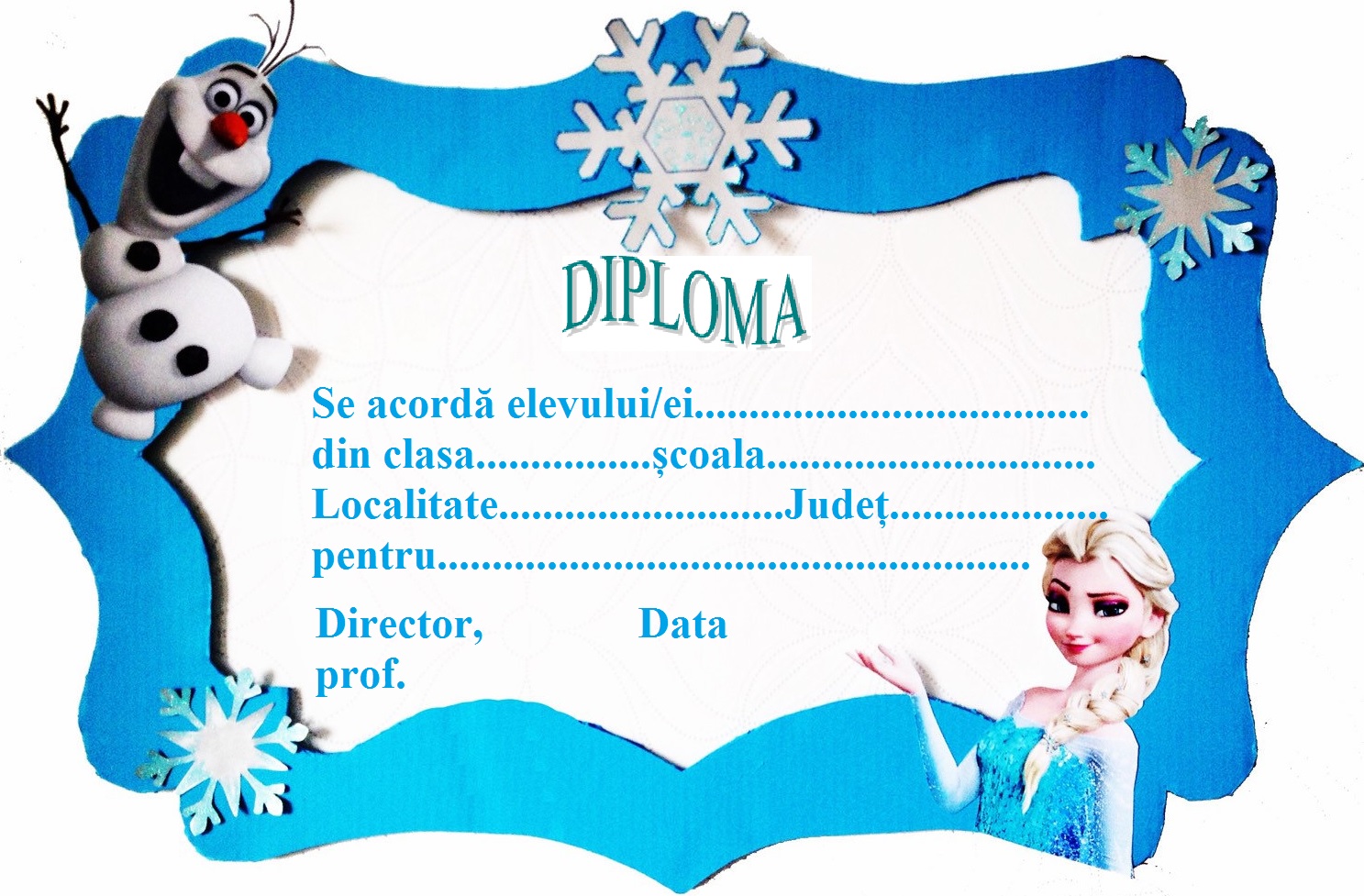 Lumea lui Scolarel...: Diplome de iarnă