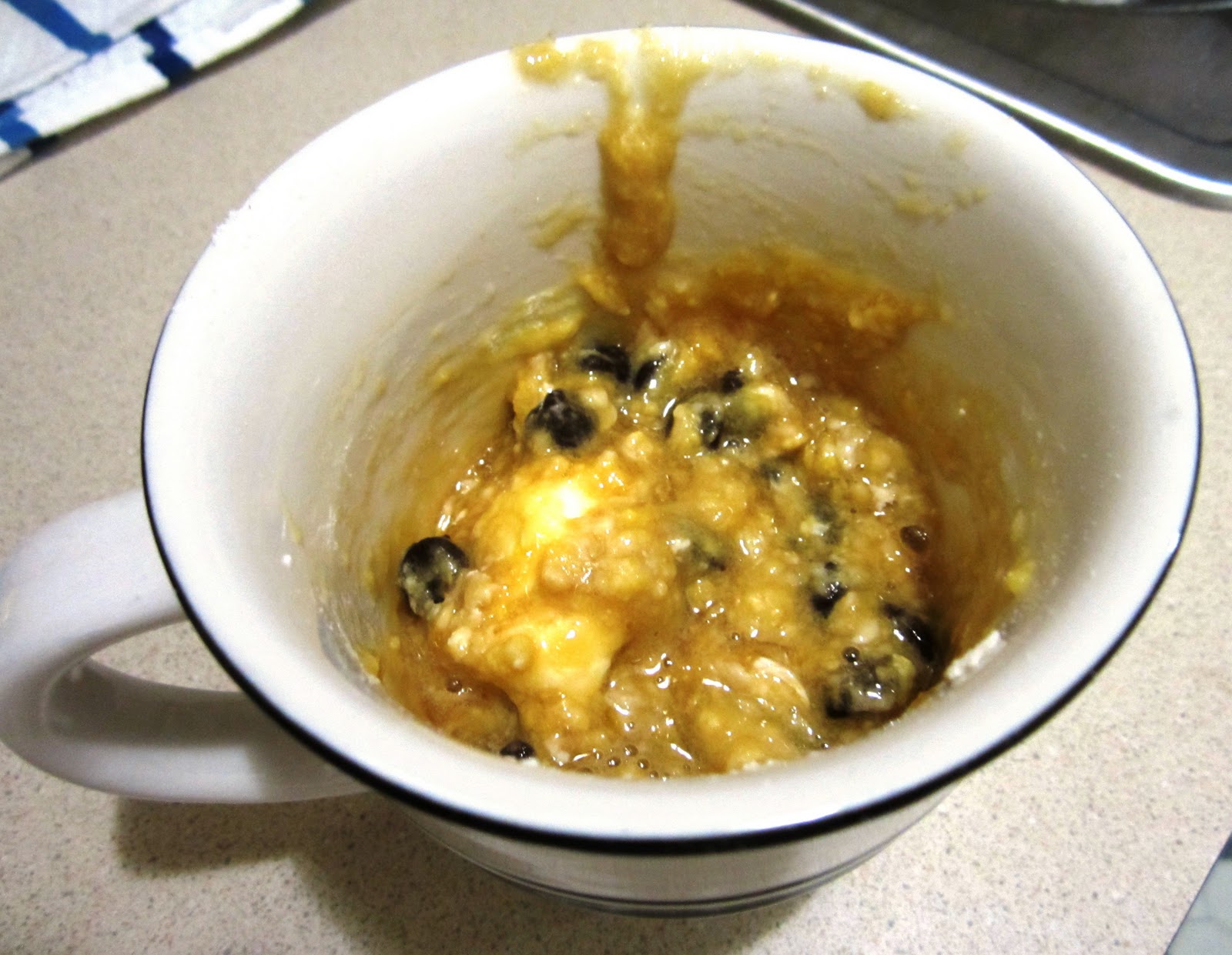 PinsterSisters: Chocolate Chip Cookie Dough Mug Cake