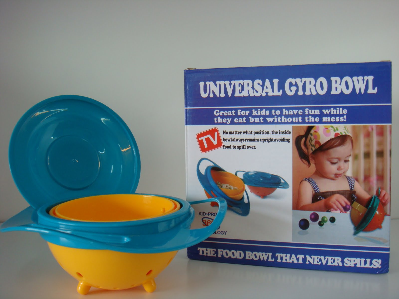 Quality Imported Kids' Toys: Universal Gyro Bowl - 100% Spills Proof