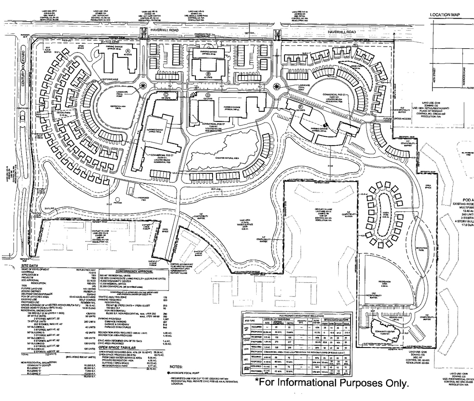 CENTURY VILLAGE DATA SINK: REFLECTION BAY - PRELIMINARY SITE PLAN
