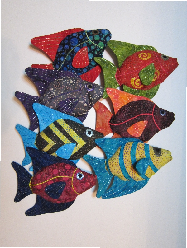 Judy Cooper Textile Artist: 3-D Fish