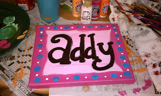 Hands On!: Addy Needs a Cute Sign!
