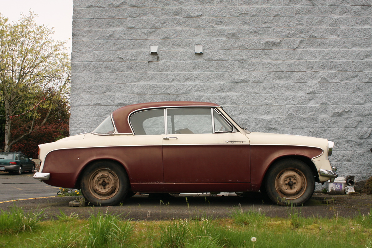 OLD PARKED CARS.: 1956 Sunbeam Rapier.
