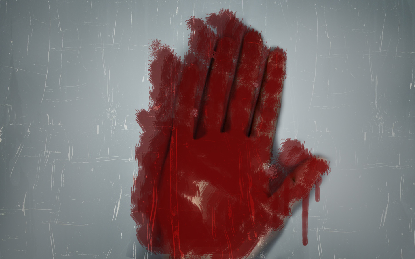 Bloody Handprint Wallpaper