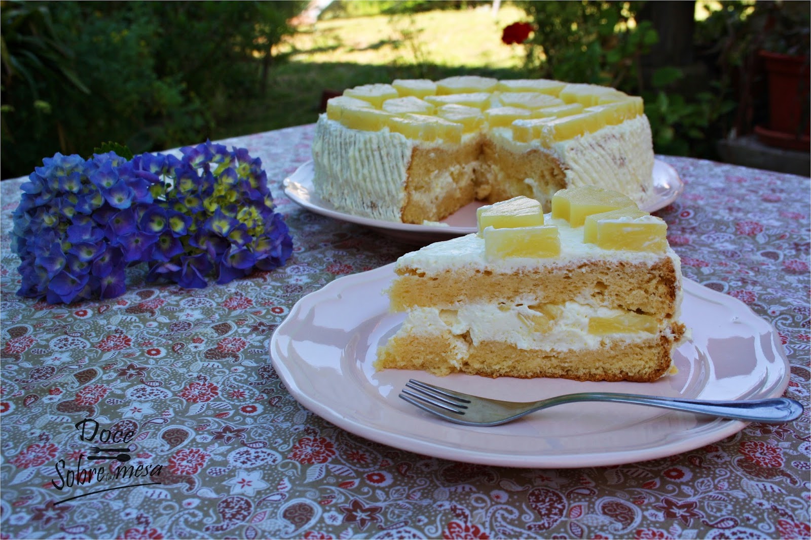 Receitas e lugares do mundo português: Bolo de Ananás e Chantilly