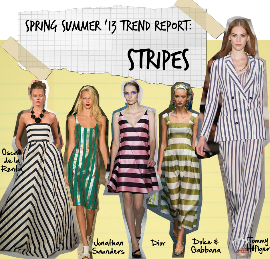 Spring Summer 2013 Trend Report: Stripes, everywhere you look! - Emily ...