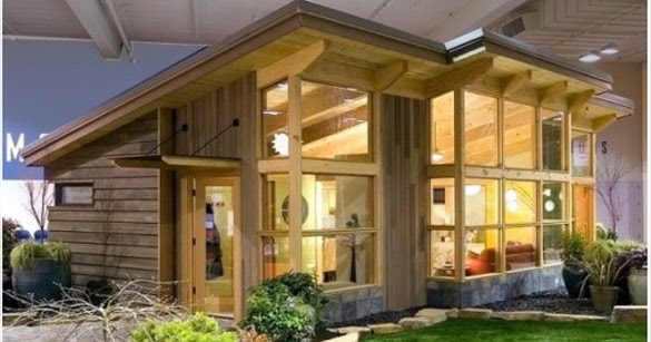Wooden Home: Passive Solar Modular Home Designs: Green, Off-grid, Small