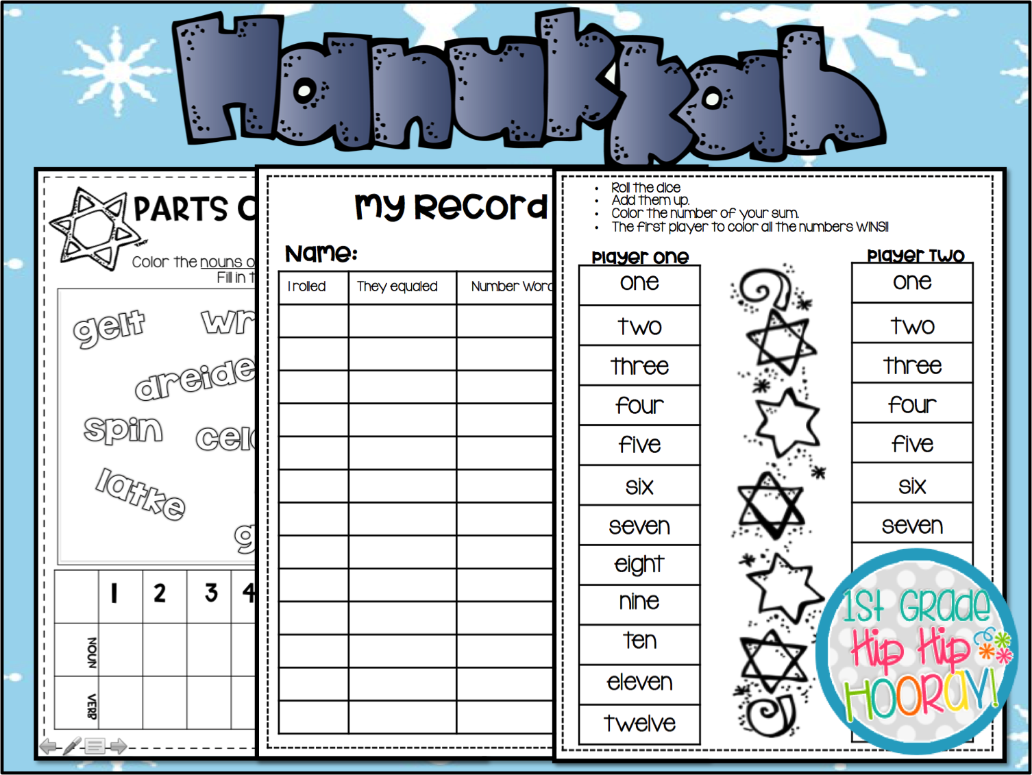 1st Grade Hip Hip Hooray!: Hanukkah...Festival of Lights!