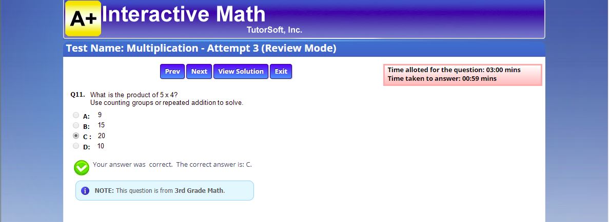 A + Interactive Math - Adaptive Math Curriculum Online {TOS REVIEW}