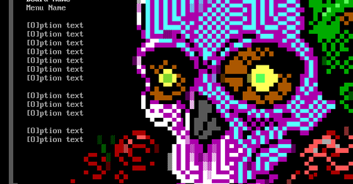 ANSiGarden | BBS Themes and ANSi Art Screens: LSD Skull Menu