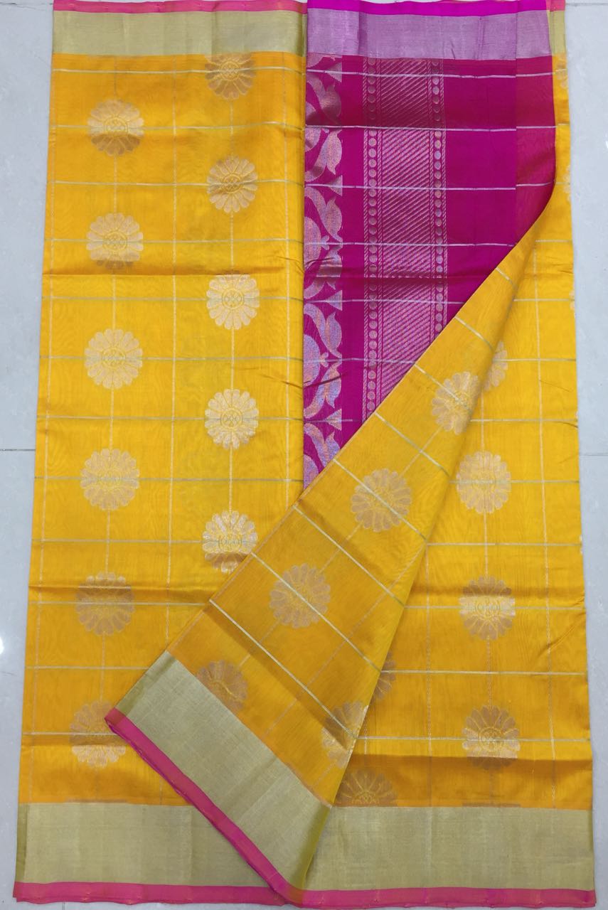 Latest Kuppadam Pattu Sarees with Silver zari