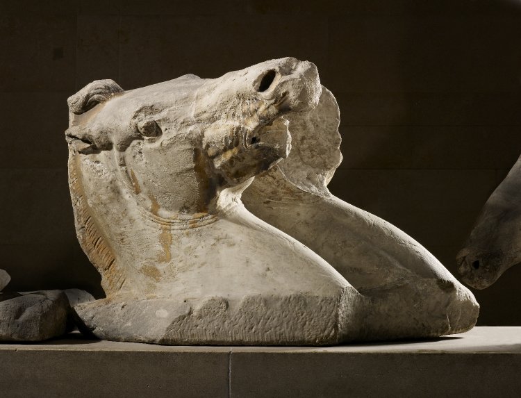 Spencer Alley: Marble sculpture from the east pediment of the Parthenon
