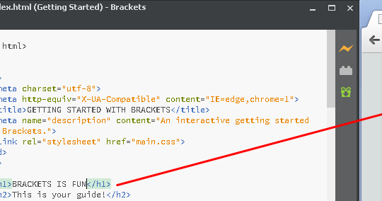 How To Use Brackets To Learn HTML