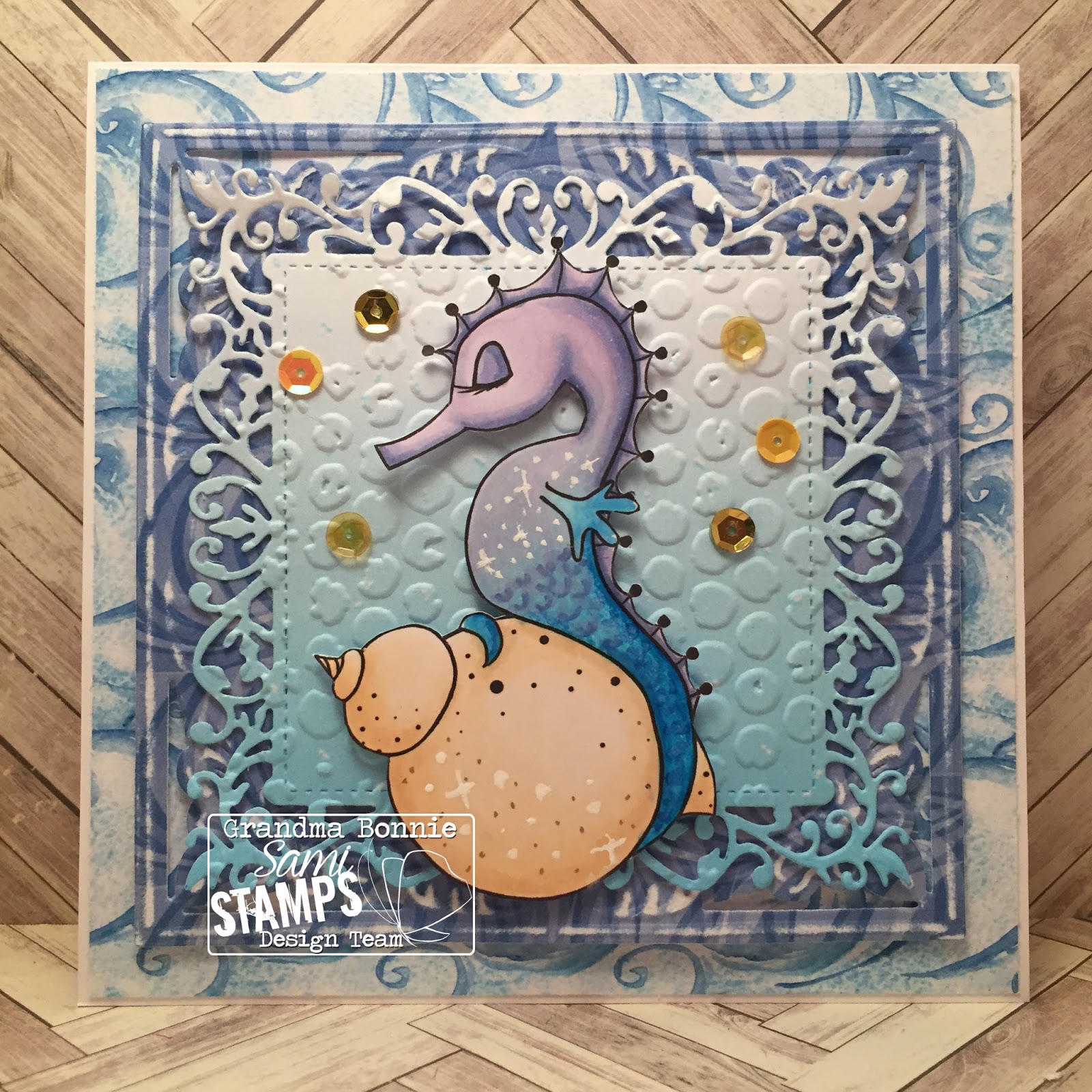 Grandma Bonnie's Place: Sami Stamps New Release - Salty Seahorses ...