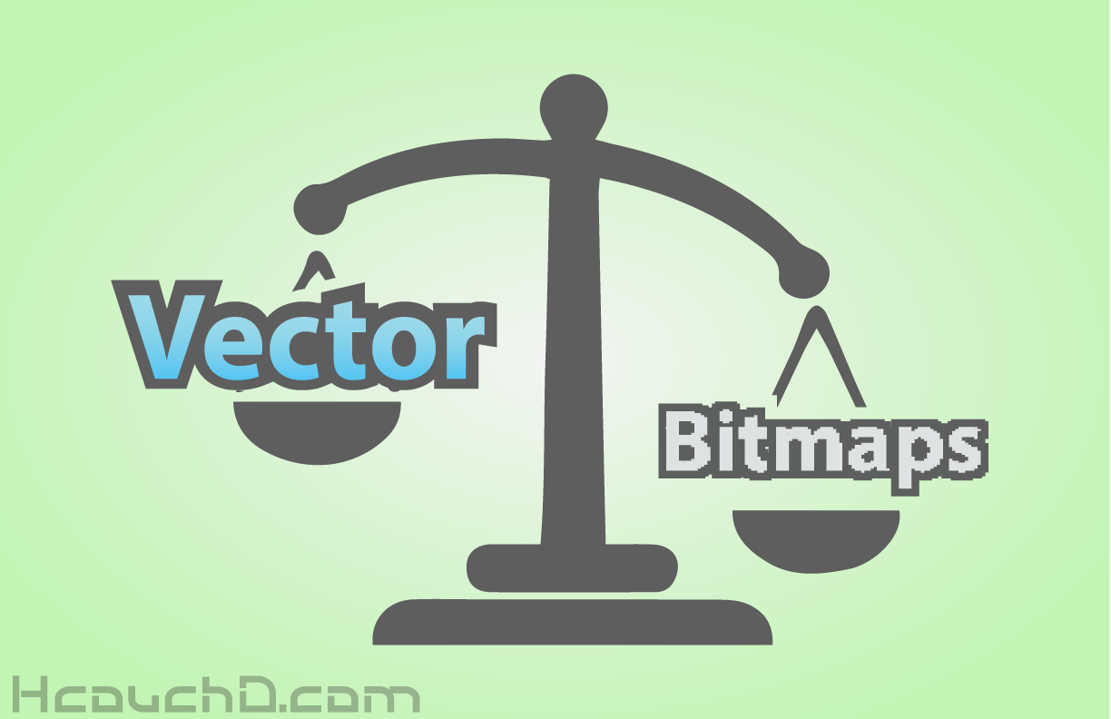 الفرق بين Vector ( رسوم متجهية ) و Bitmap ( صور نقطية ) | اشكوش ديجيتال | Hcouch Digital