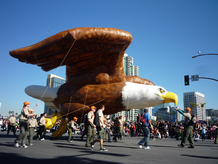 Venice Beach and The Big Balloon Parade