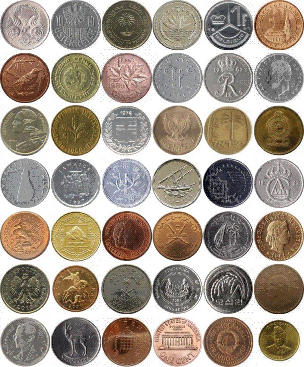 Coin-House: 40 Coins from 40 Countries, All Original Used Coins in Best ...
