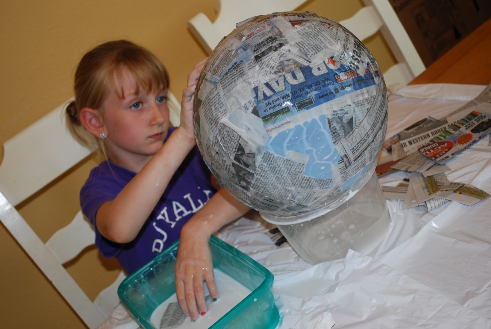 Our Creative Day: Paper Mache Project