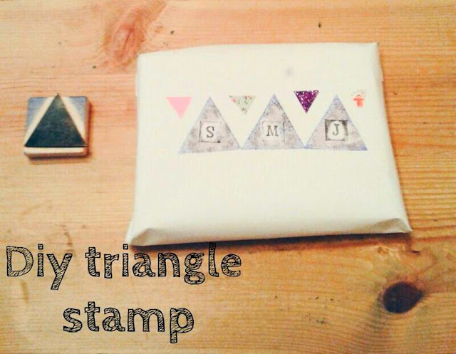 D.I.Y. triangle stamp - style en mi opinion