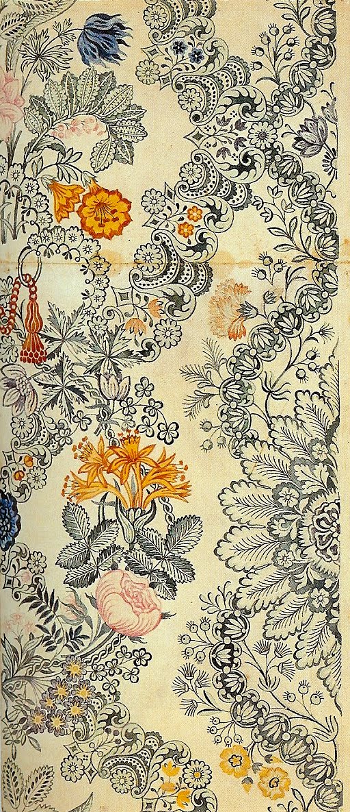 Art Quill Studio: Silk Designs of the 18th Century [1]ArtClothMarie ...