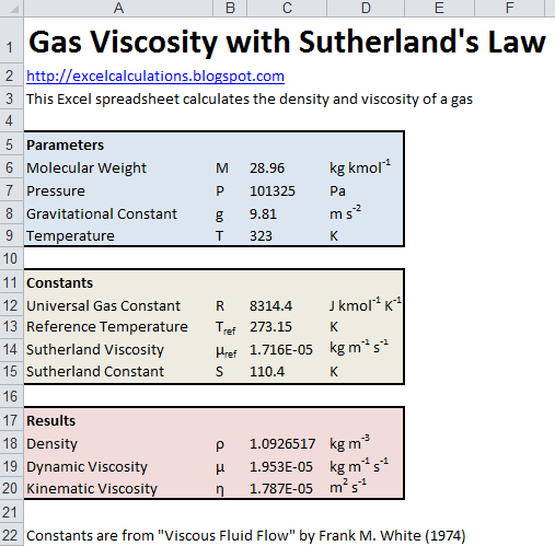 Viscosity of air calculator - verticalGros