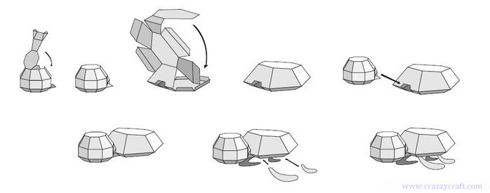 3D BUG OUT OF PAPER - crazzy craft