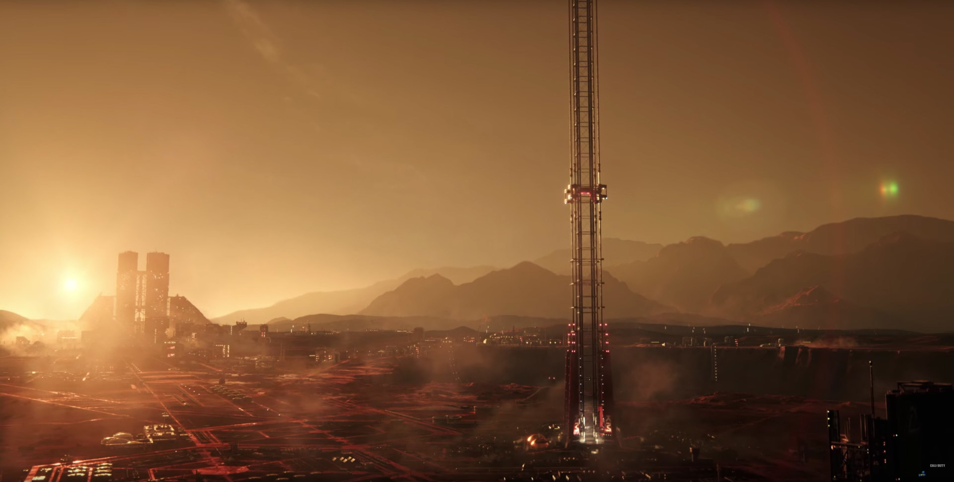 Concept art of Mars for "Call of Duty: Infinite Warfare" game | human Mars