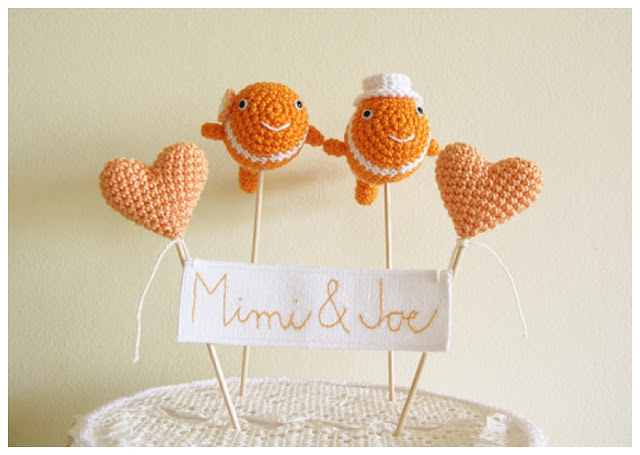 The Cutest Crocheted Cake Toppers