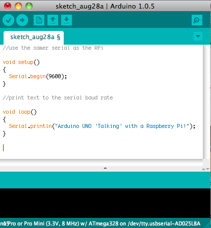 RoboGoby – ROV/AUV Submersible: Arduino UNO: Serial Outputs to Raspberry Pi