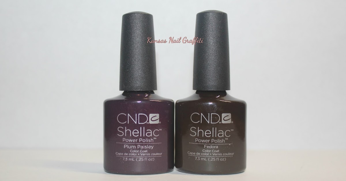 Makeup & Nail Graffiti: CND® Fedora & Plum Paisley