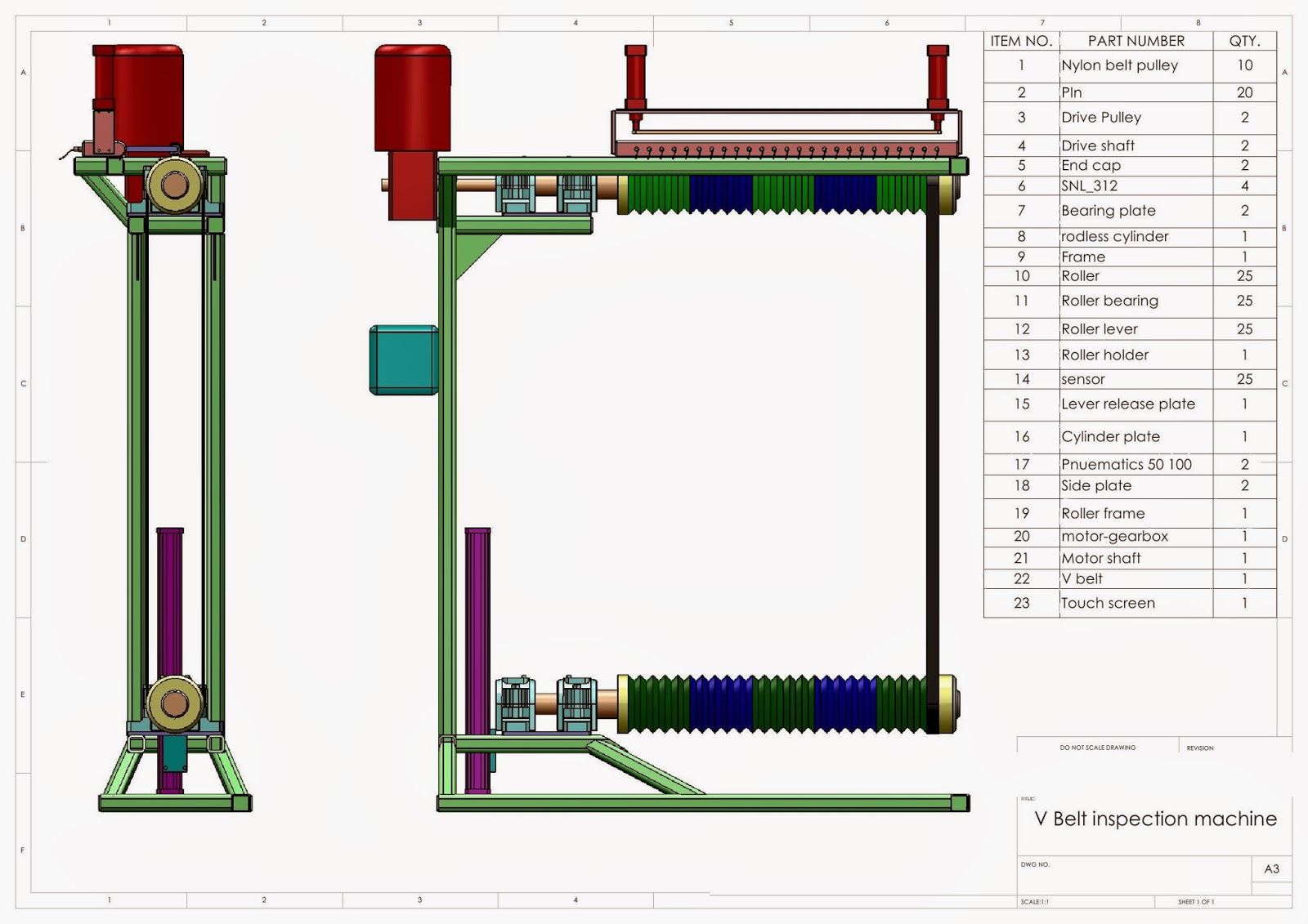 Custom Machine Designer: Automotive V belt "Improper profile ...