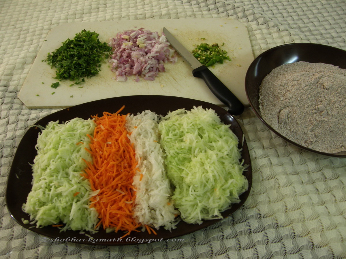 Ladle, Brush & Spade: Ragi and Mixed Vegetable Roti
