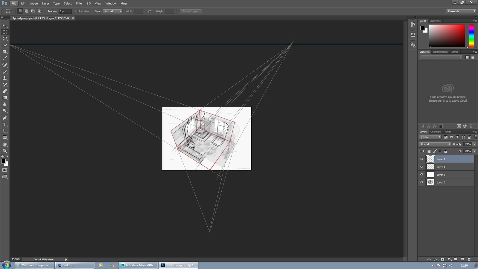 3 Point Perspective - Yasmin's Computer Game Arts Journey