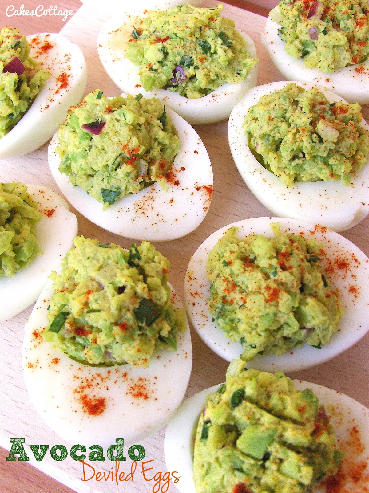 Avocado Deviled Eggs - FOOD AND DRINK
