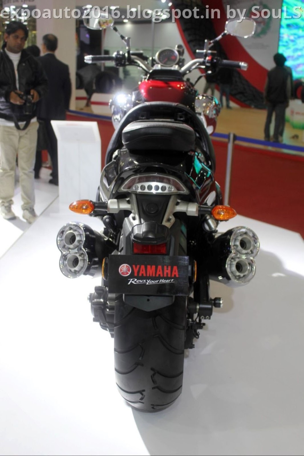 Auto Expo 2016 by SouLSteer: V4 engine powered Yamaha VMAX power ...