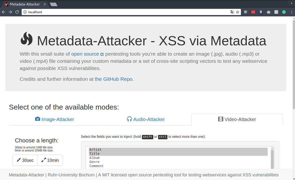 Metadata-Attacker - A Tool To Generate Media Files With Malicious Metadata Metadata-Attacker - A Tool To Generate Media Files With Malicious Metadata