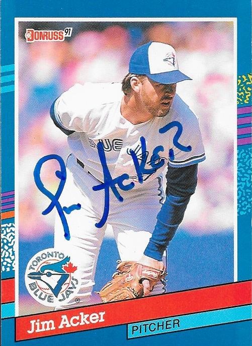 foul bunt: TTM Success - Jim Acker