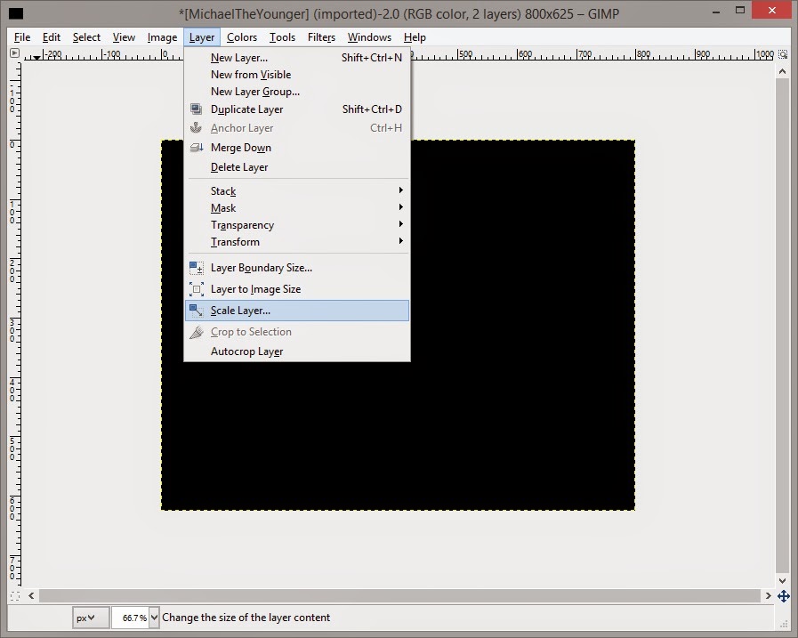 Binge Thinking: Creating a Letterbox Matte With GIMP