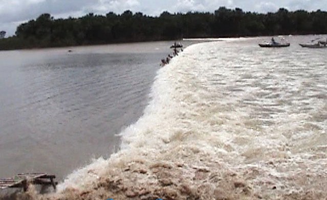 O LIVRO DE AREIA: O Macaréu, onda de maré ou tsunami fluvial