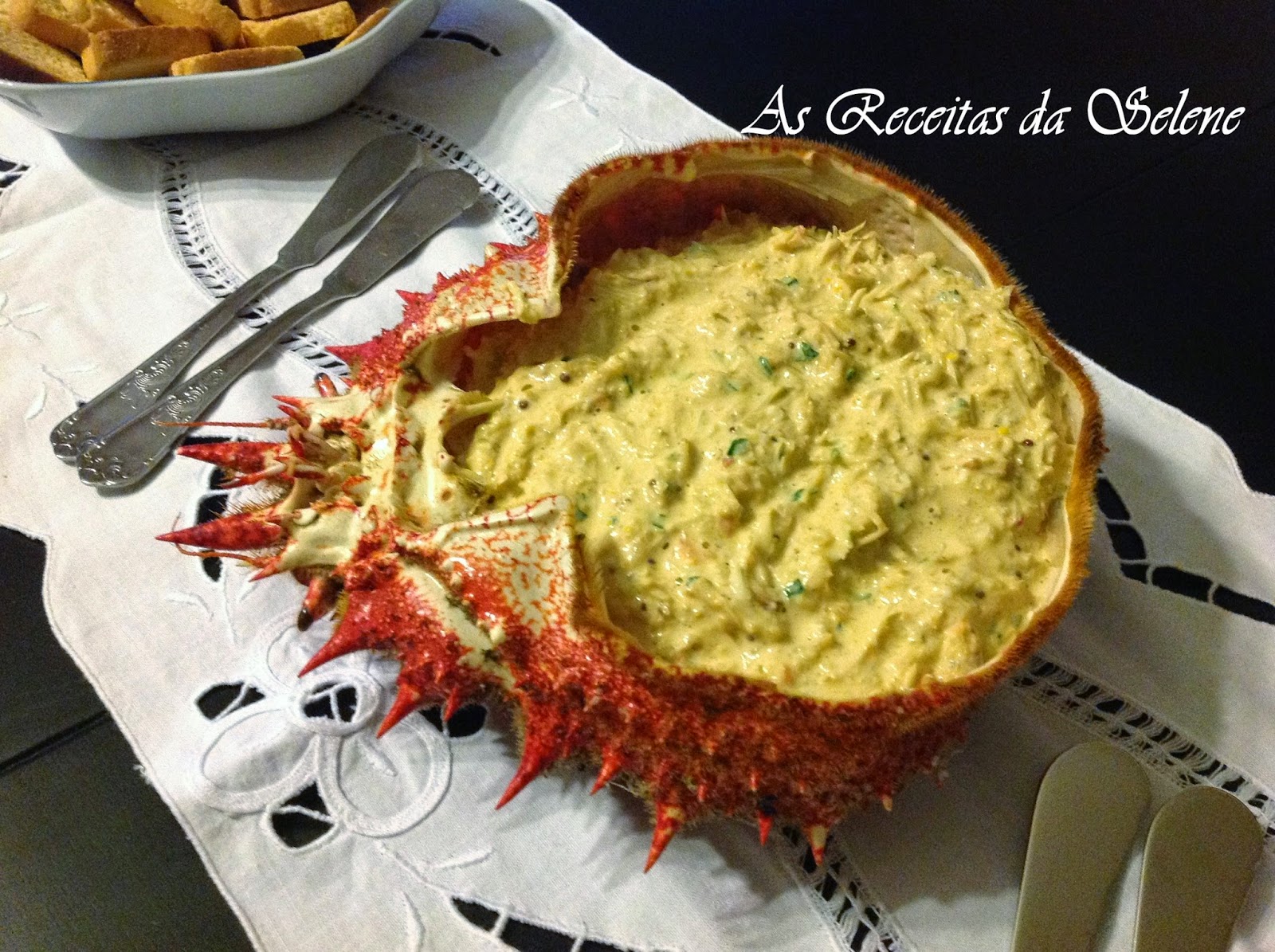 Santola Recheada | As Receitas da Selene