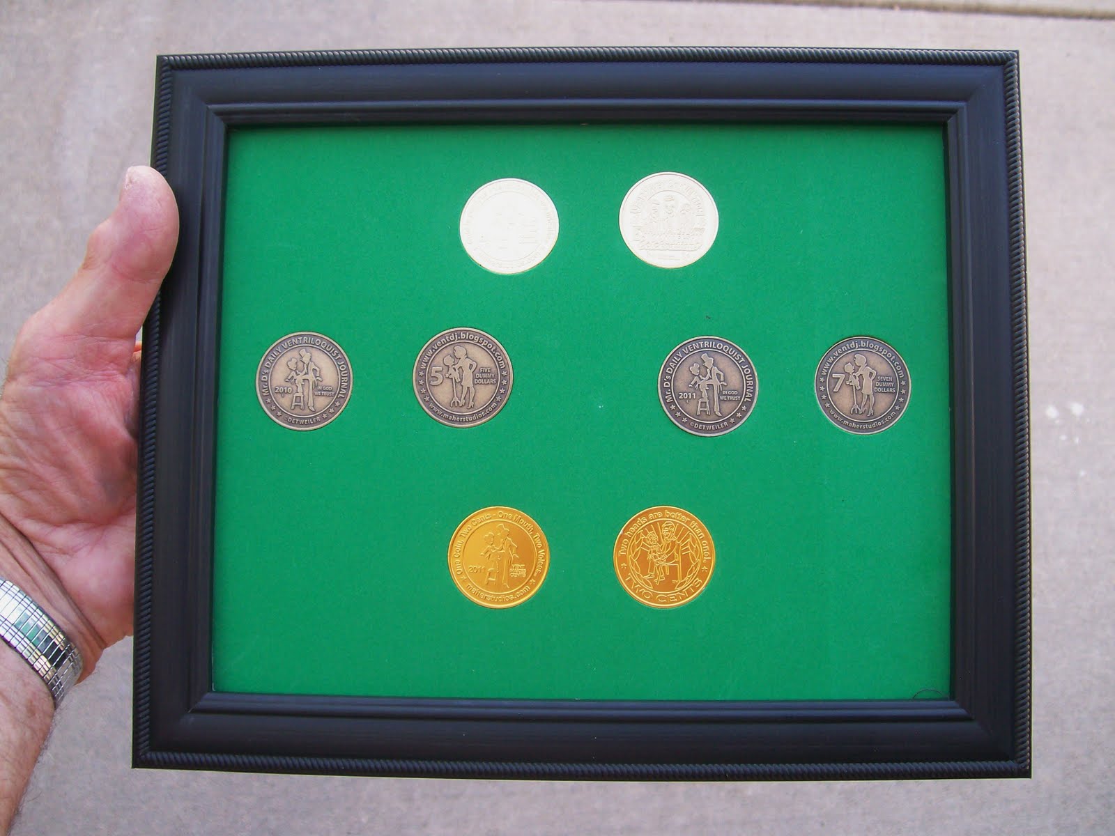 Mr. D's Daily Ventriloquist Journal: Rare Coin Display