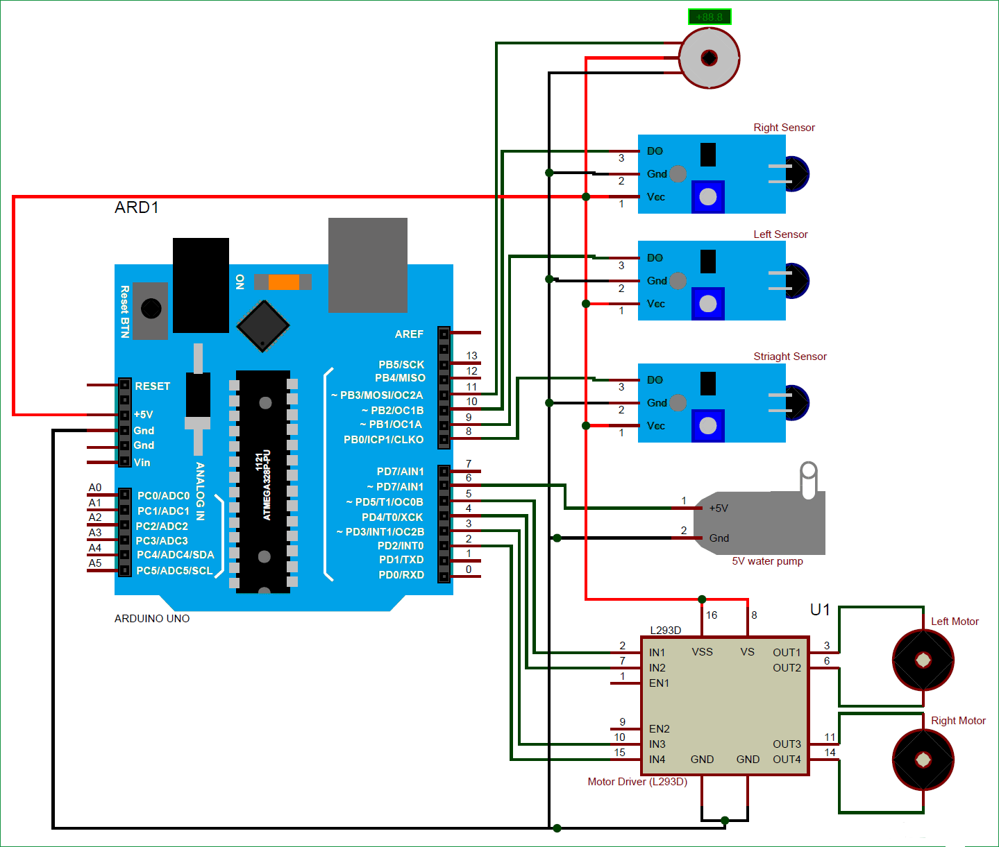 ROBOTICS: Easy and Simple An Arduino Based Fire Fighting Robot