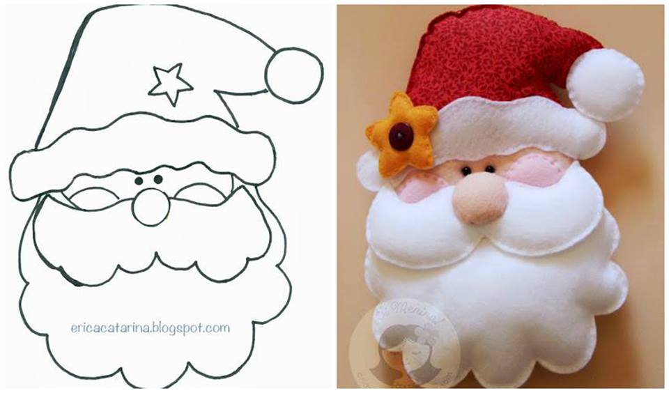 ARTE COM FELTRO: Molde Natal