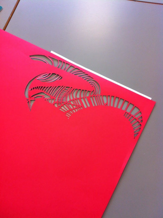 Biomorphic Forms: Abstract Paper-cut Illustration