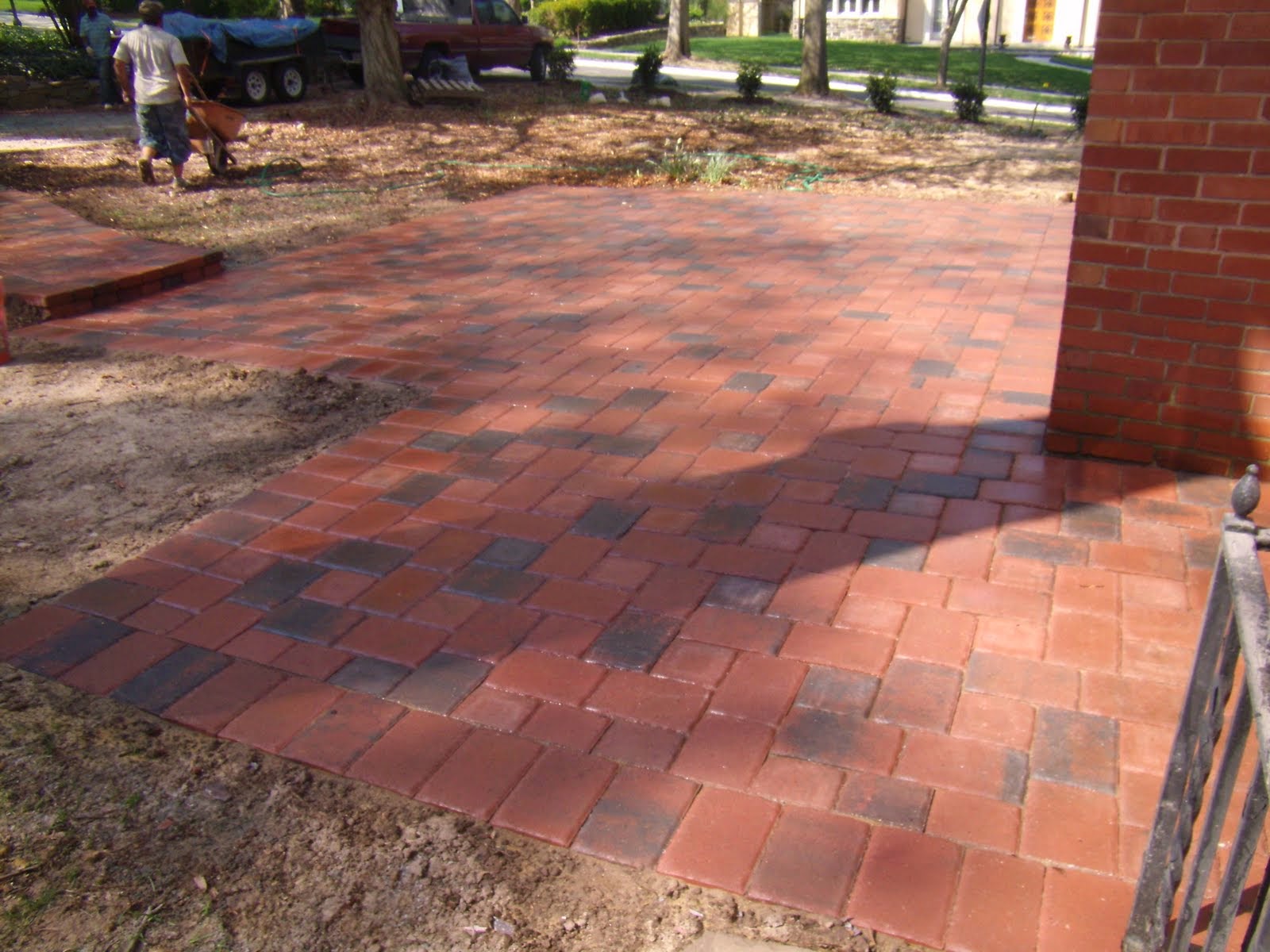 BEAUTIFULL YOUR HOME WITH INTERLOCKING PAVERS: Patio and walkway with ...