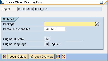 SAP ABAP 4 Tutorial: Function Exit or Customer Exit