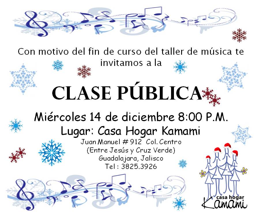 Casa Hogar Kamami: CLASE PÚBLICA FIN DE CURSO TALLER DE MÚSICA