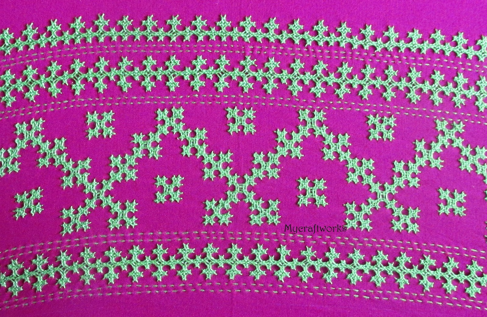 MY CRAFT WORKS: Embroidery design 7 - Kutch work border