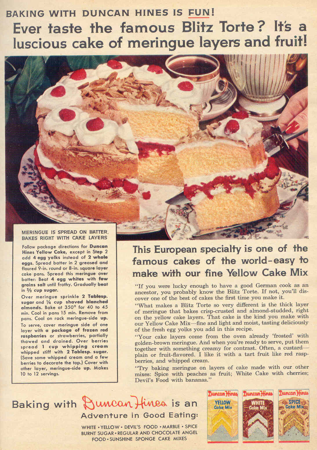 gold country girls: Then And Now #83 Duncan Hines Cake Mixes