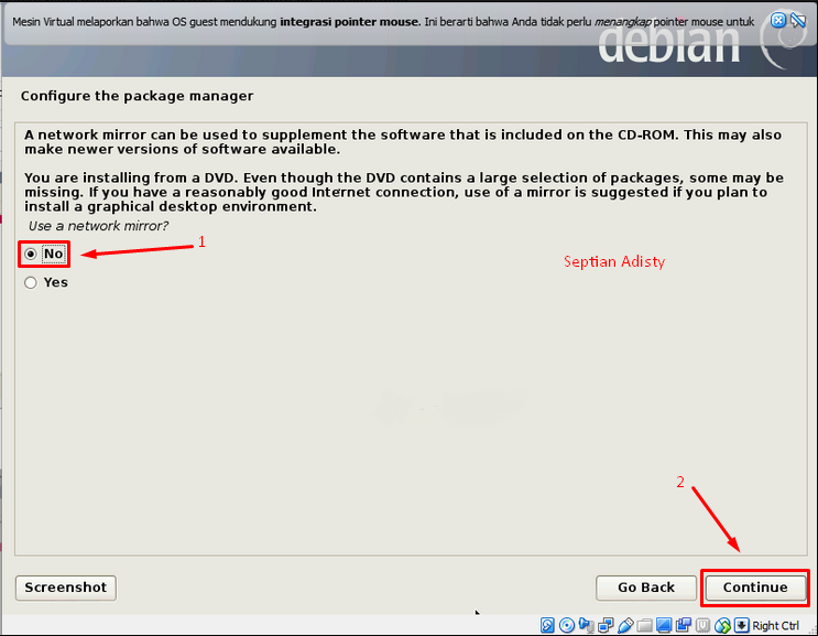 CARA INSTALL DEBIAN 7.5 BERBASIS GUI MENGGUNAKAN VIRTUALBOX